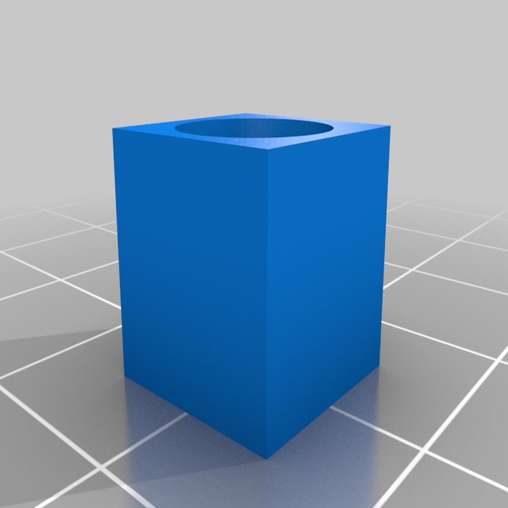 🟪 10mm square 8mm hole・Free 3D File for ・Cults