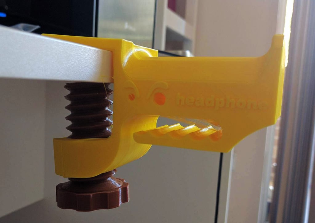 👹 Monster Mouth Headphone Holder - Clampable・3D Print・Cults