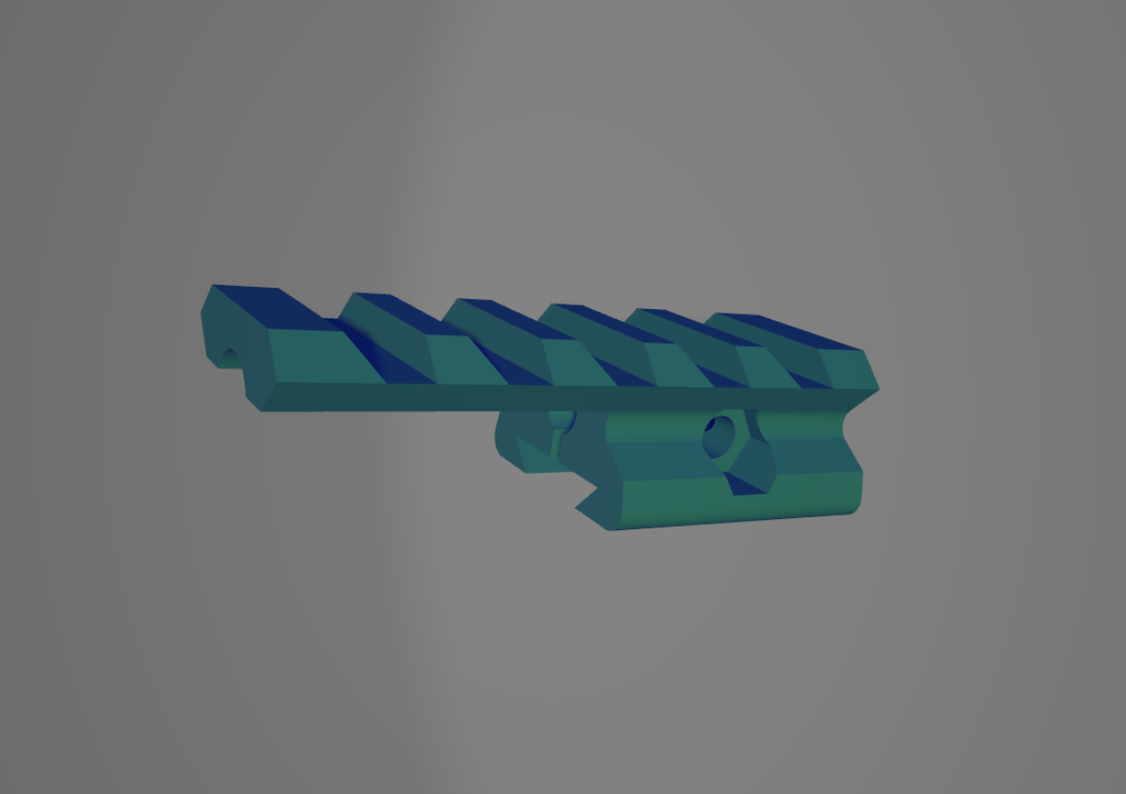 👽 11mm rail to picatinny・Free 3D File for ・Cults