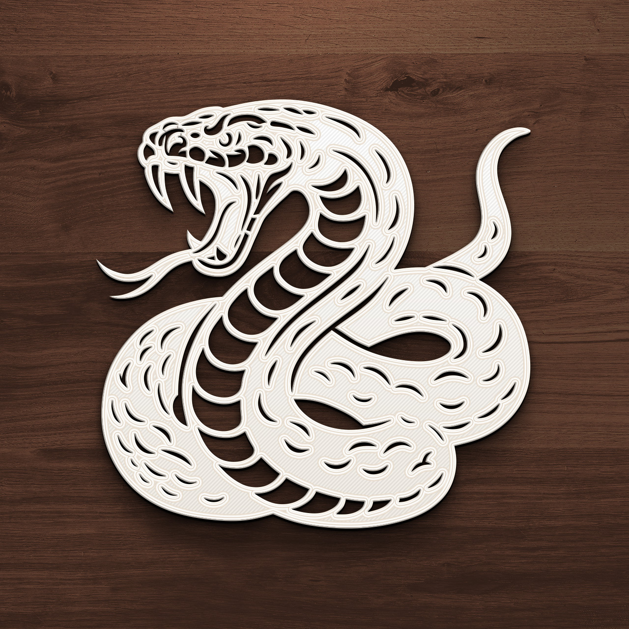 🐍 Coiled Cobra Snake Wall Art - Striking 3D Printable Decor・ 3D File ...