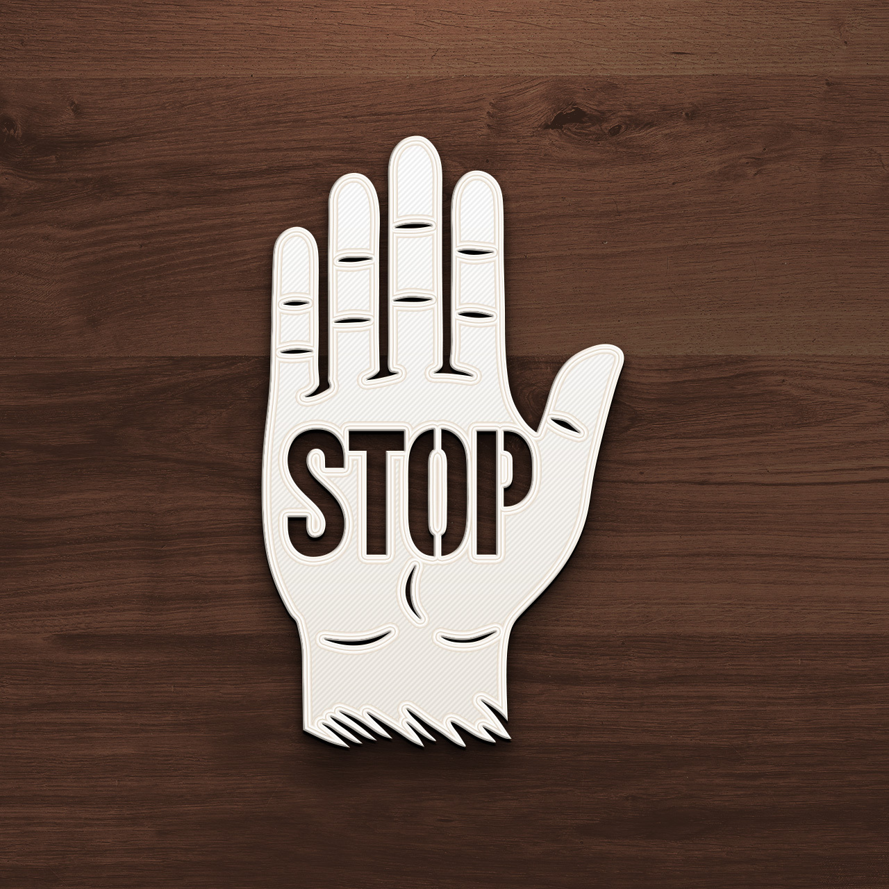 🛑 Stop Hand Sign - Powerful Visual Communication Decor・ 3D File for 3D ...
