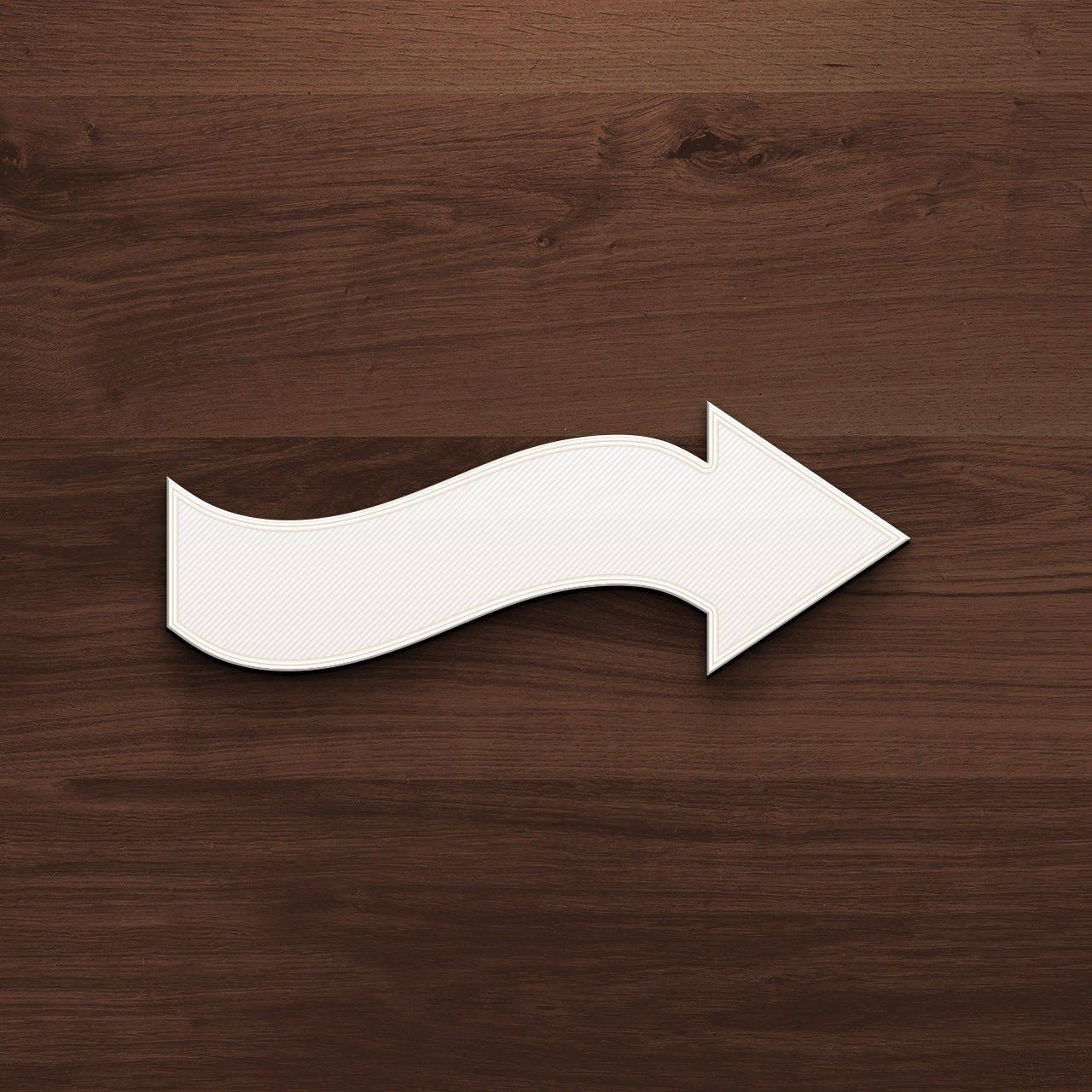 🏹 Wavy Directional Arrow Sign - Modern Wooden Wall Indicator・ 3D File ...