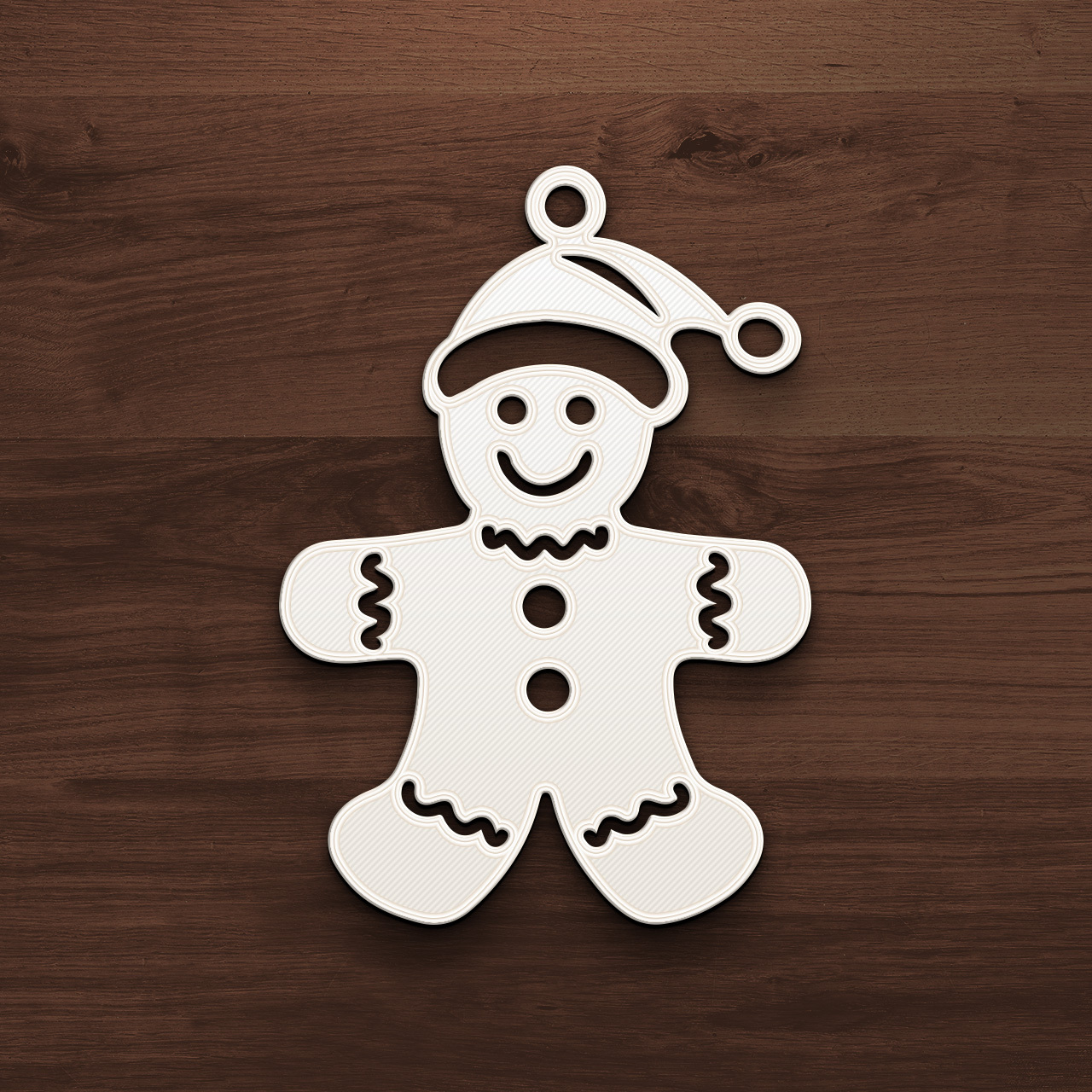 🎄 Christmas Gingerbread Man Ornament - Holiday Festive Decor・ 3D File ...