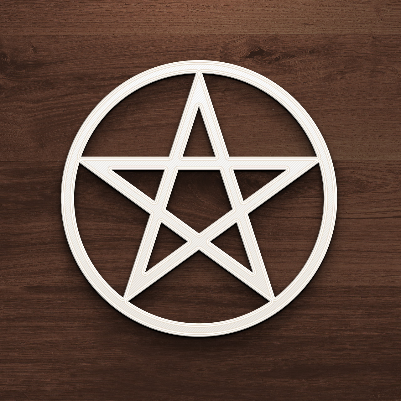 🎨 Pentagram Symbol Wall Decor - Sacred Geometry 3D Print・ 3D File for ...