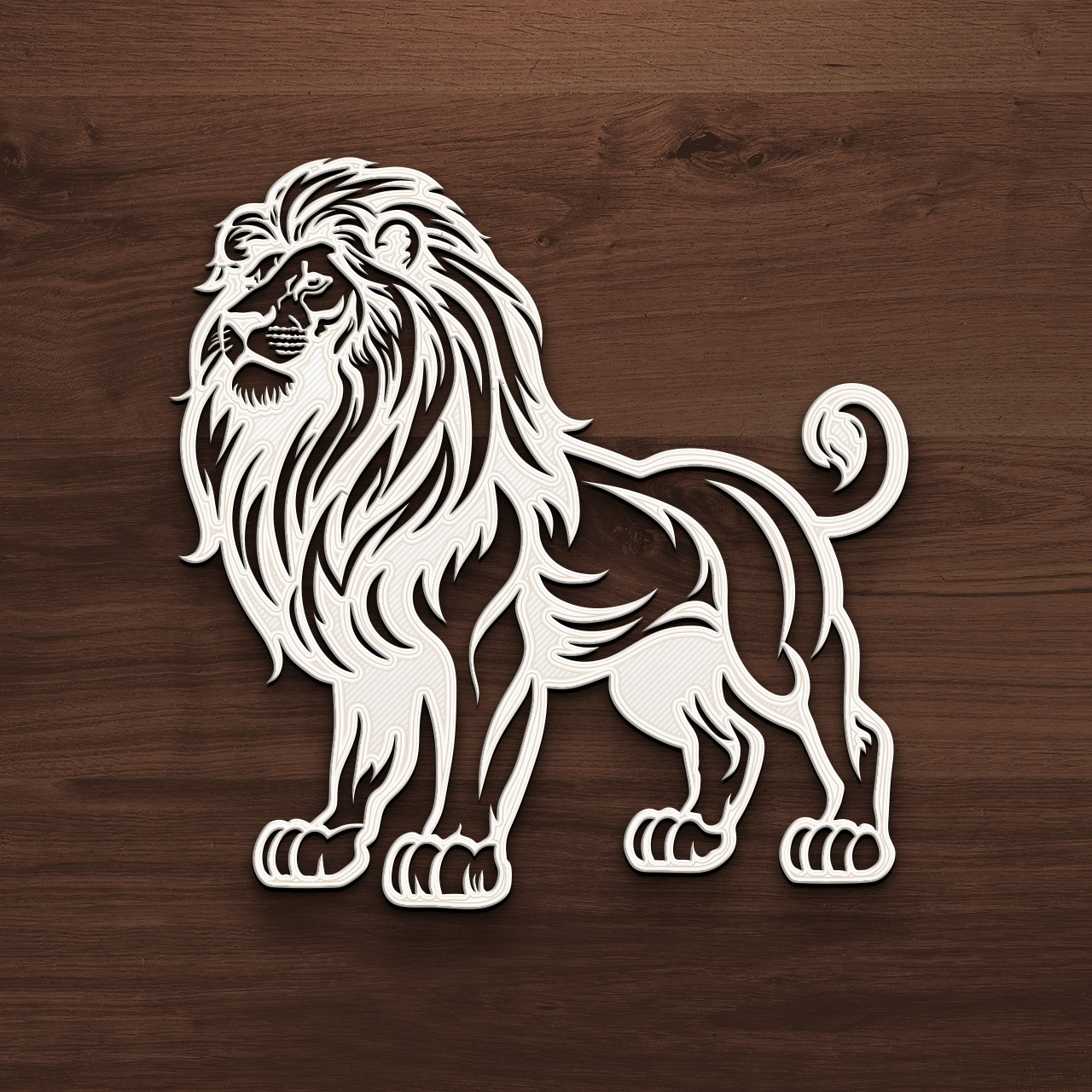 🦁 Majestic Lion Wall Art - Decoración estilizada imprimible en 3D ...