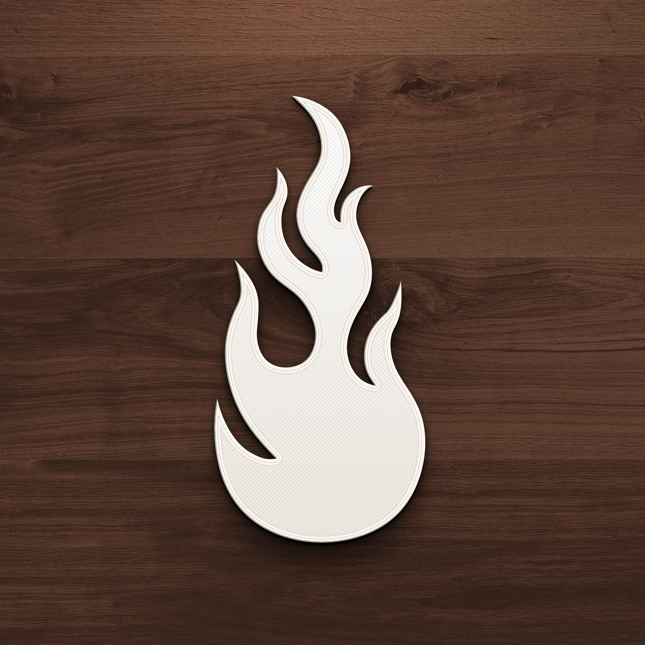 🔥 Stylish Flame Logo 3D Wall Art Decor・ 3D File for 3D printing・Cults