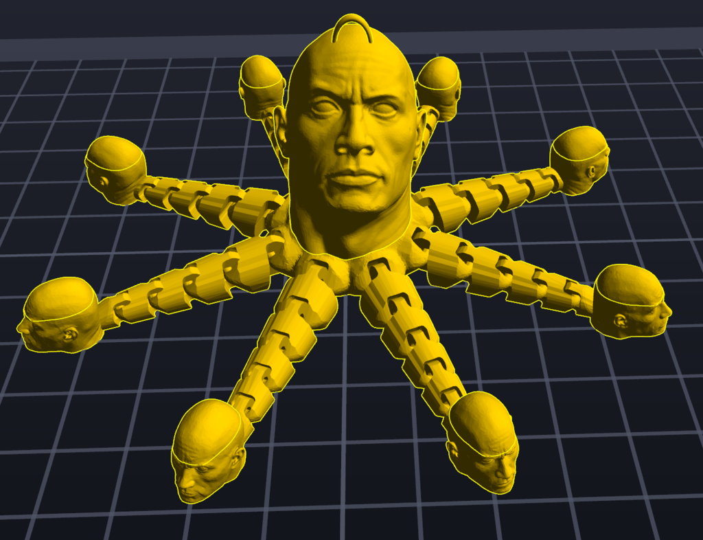 👽 octo-rocktopus・Free 3D File for ・Cults
