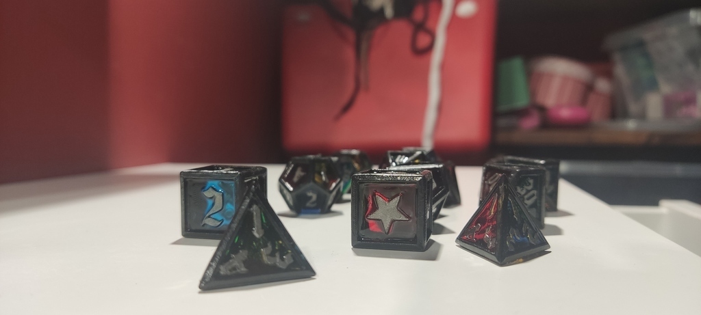 🎲 Gothic Dice for DnD・Free 3D File for ・Cults