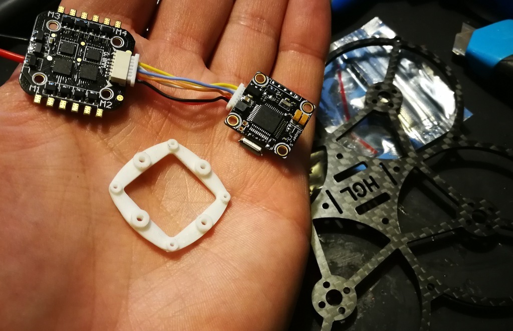 🚁 16x16mm to 20x20mm FC mount・Free 3D File for ・Cults