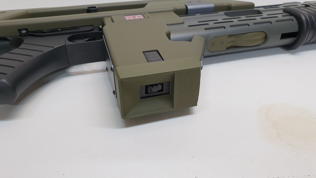 🌨️ Snow Wolf M41A Pulse Rifle Magazine Baseplate・Free 3D File for ・Cults