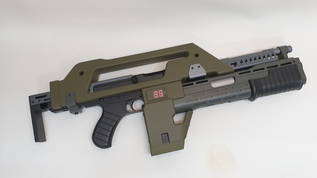 🌨️ Snow Wolf M41A Pulse Rifle Magazine Baseplate・Free 3D File for ・Cults