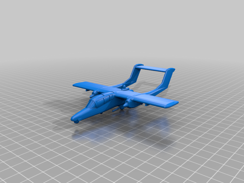 🎲 OV-10 Bronco for microarmor・Free 3D File for ・Cults