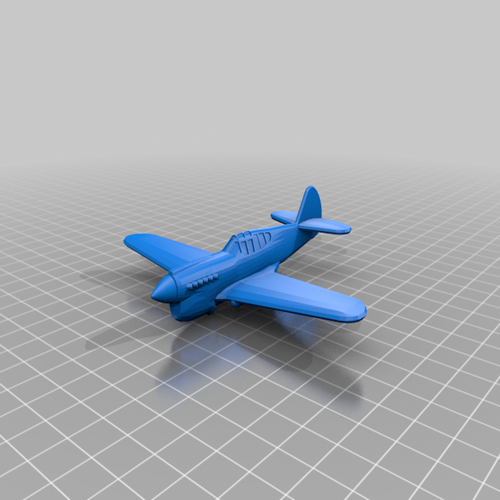🎲 P-40 Warhawk for microarmor・Free 3D File for ・Cults