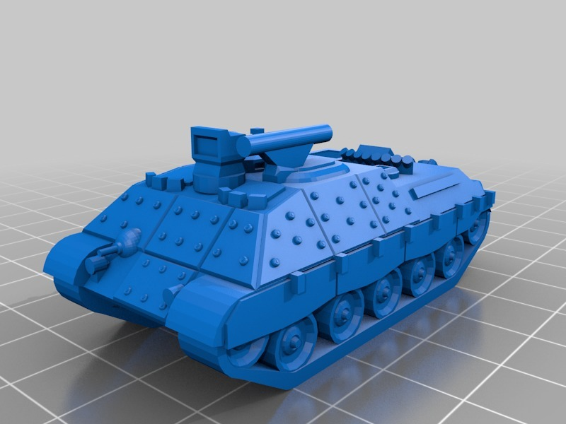 🎲 Raketejagdpanzer _ jaguar-1 for microarmor・Free 3D File for ・Cults