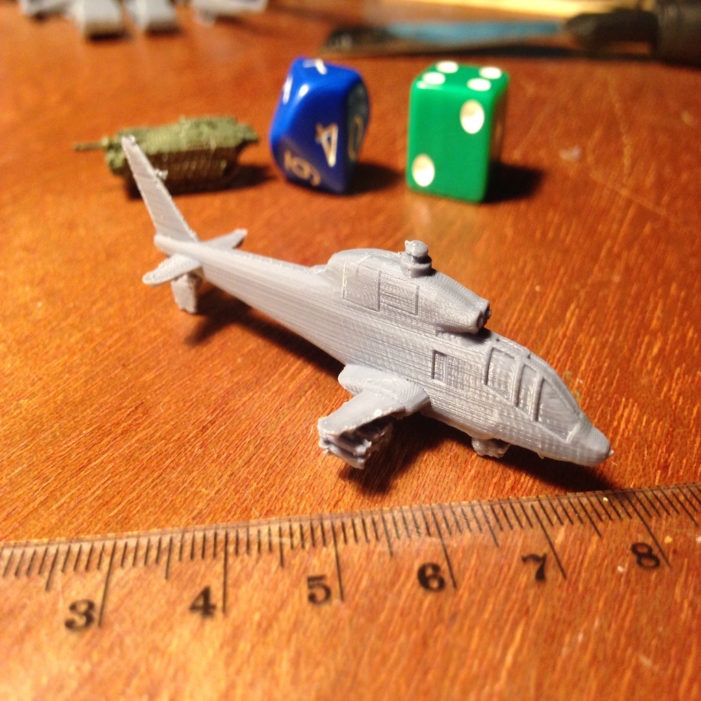 🎲 Sikorsky S-67 Blackhawk for microarmor・Free 3D File for ・Cults