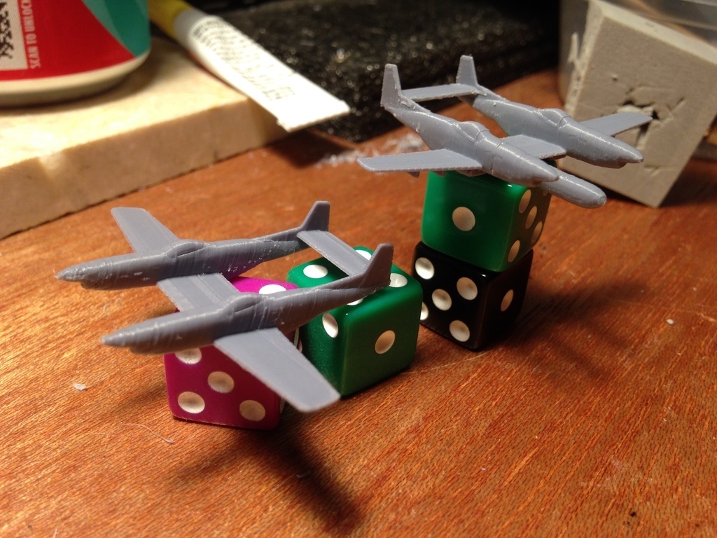 🐎 f82 Twin Mustang ( and also with radar pod! ) for microarmor・Free 3D ...