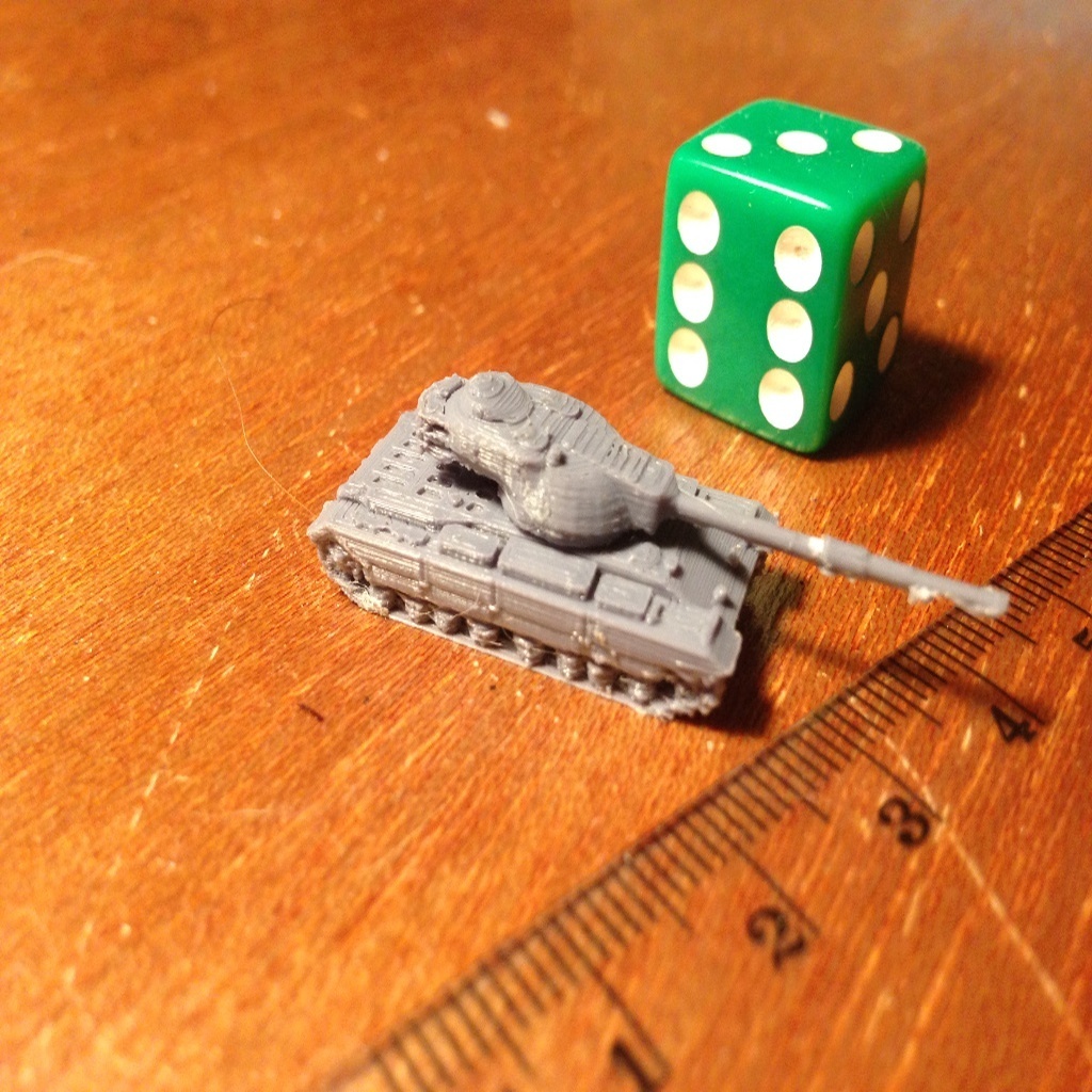 🎲 Conqueror mbt for microarmor・Free 3D File for ・Cults