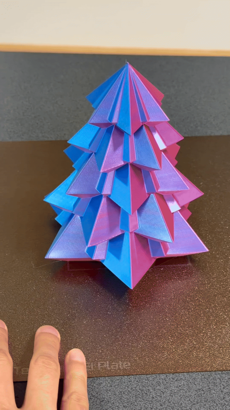 🎄 Geometric Christmas Tree・Free 3D File for ・Cults