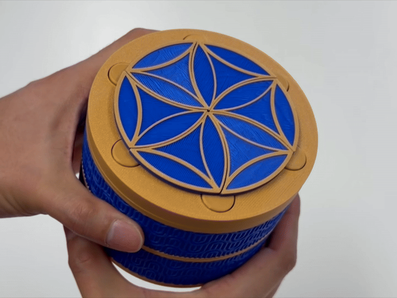 🔝 Mechanical Spinning Top Box・Free 3D File for ・Cults