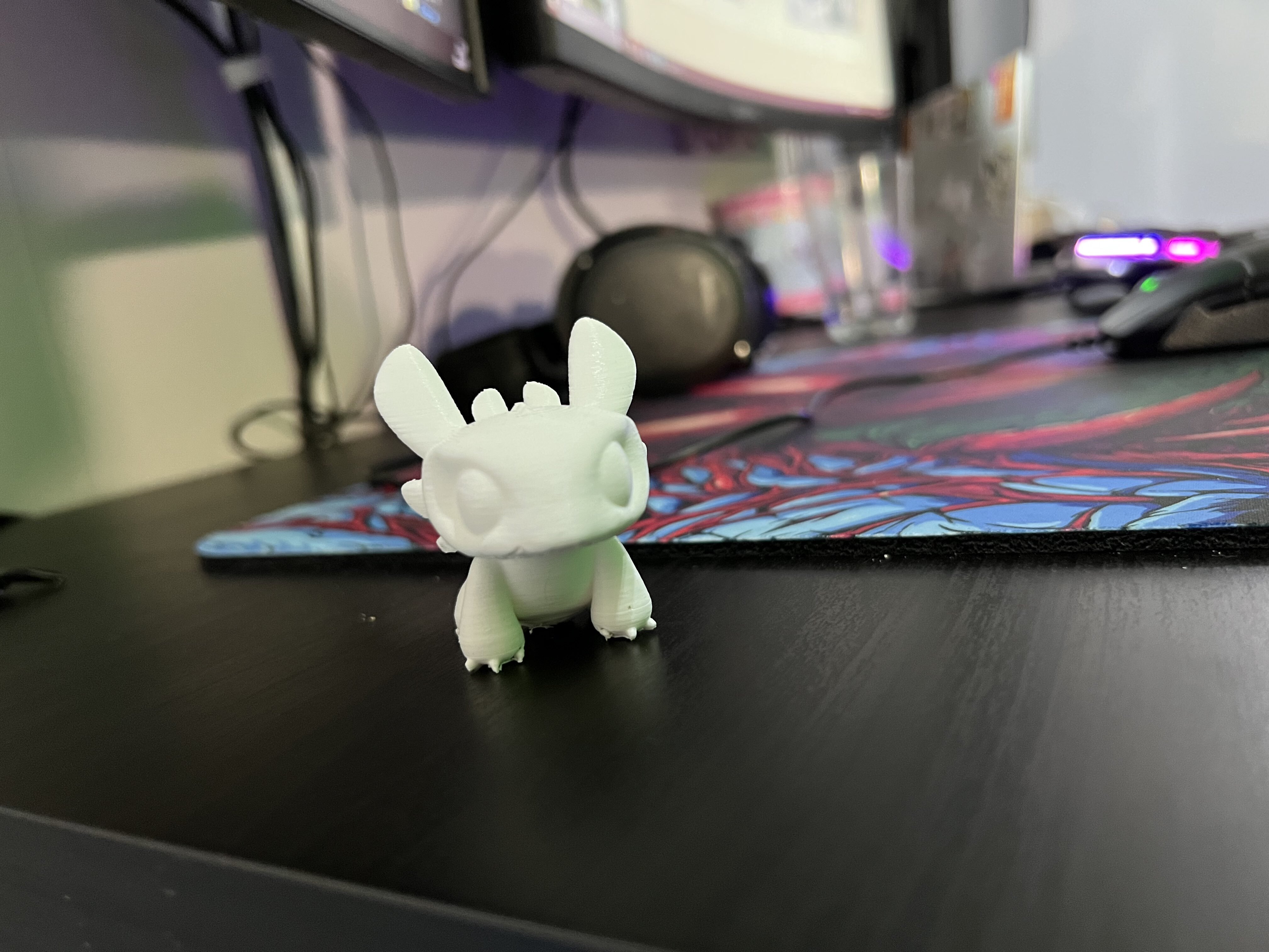 3D printable Toothless - Cute figurine and keychain・Cults