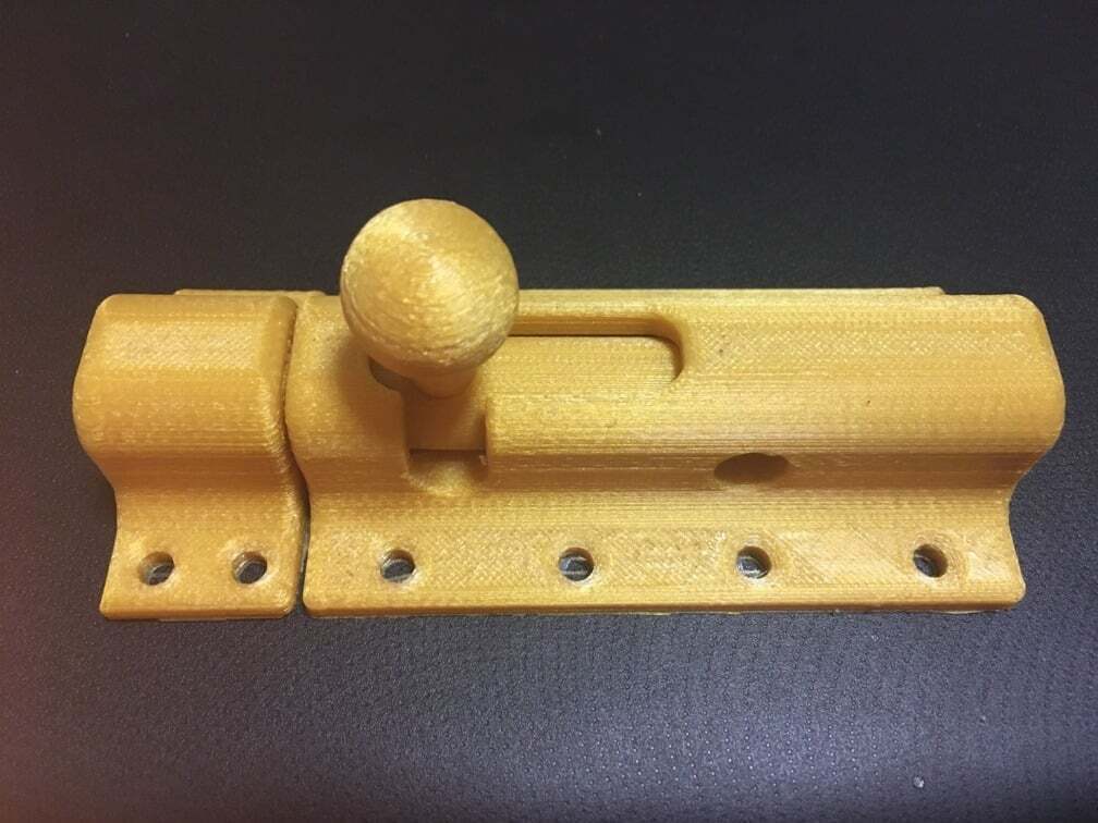 3D printable Lockable gate bolt・Cults