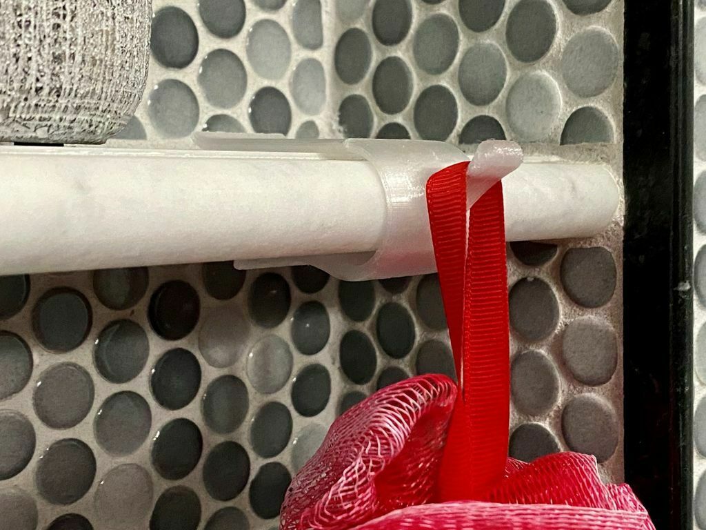 🪝 Shelf-Mount Loofah Hook・Free 3D File for ・Cults