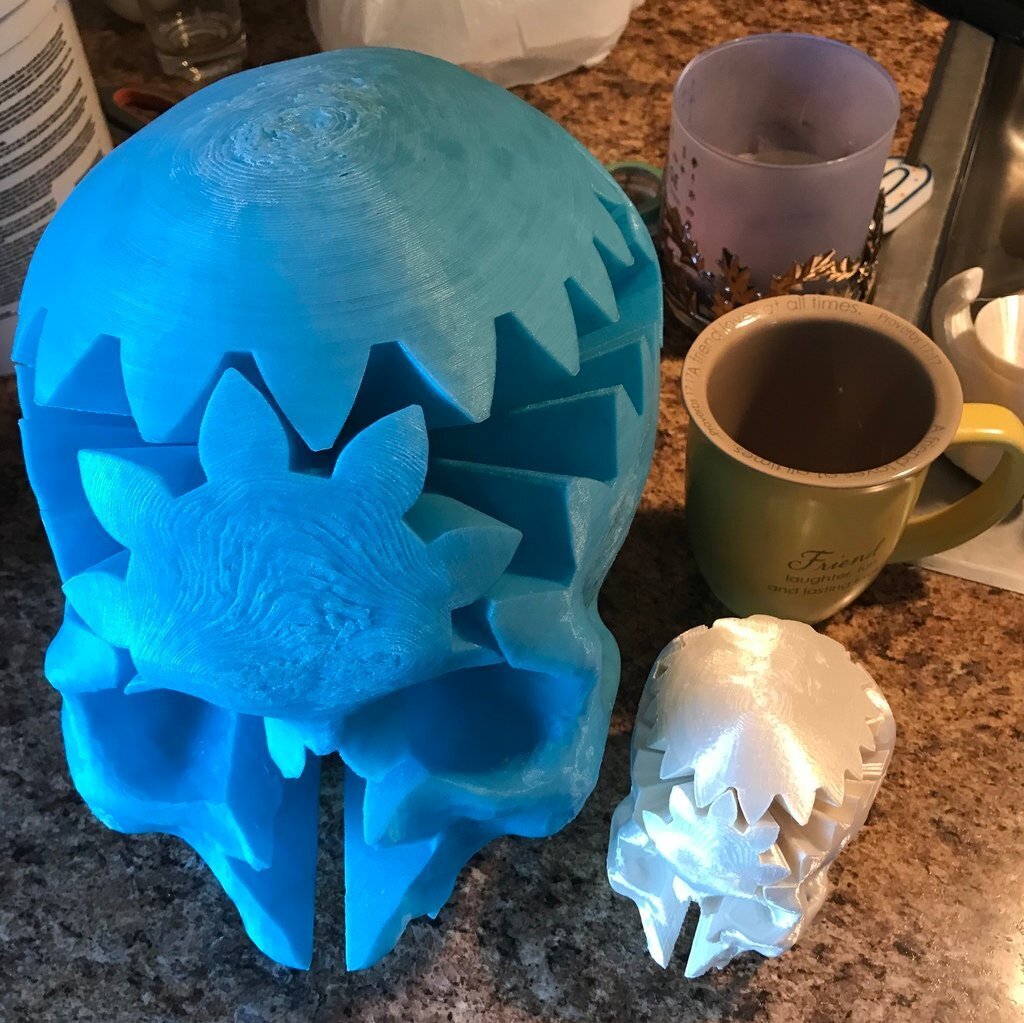 3D print Rotating Skull Gear・Cults