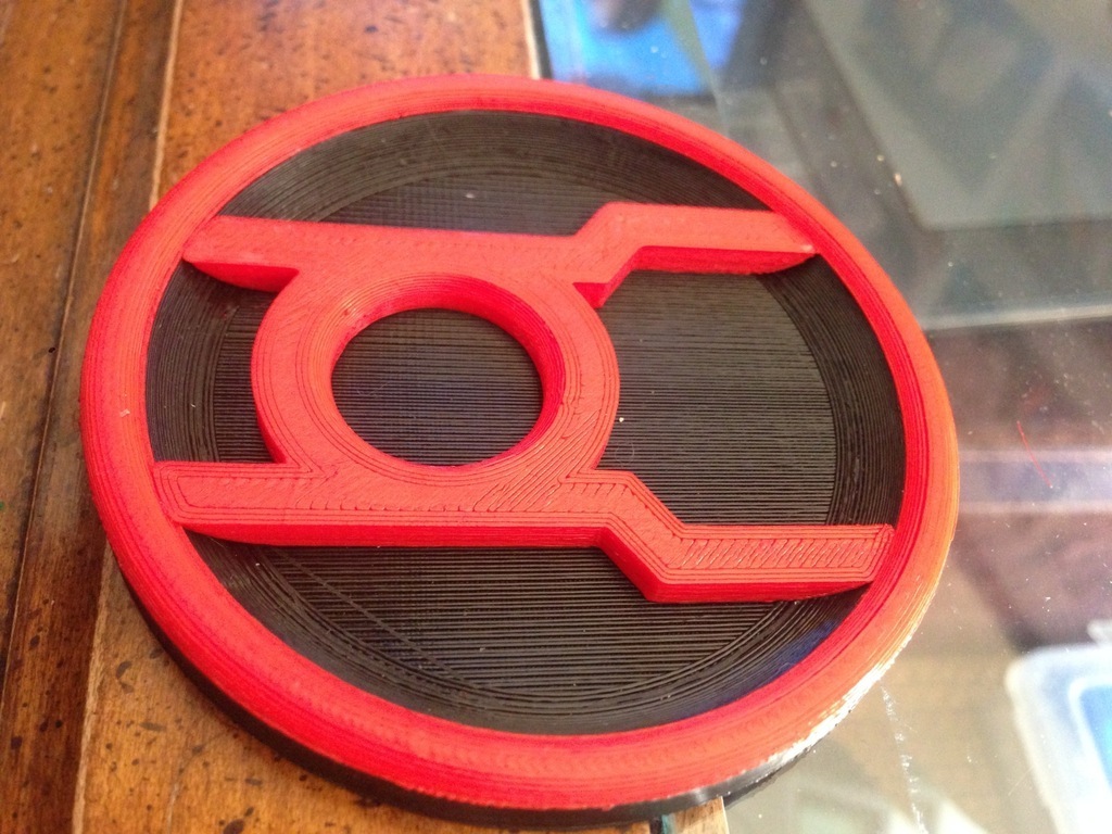 🏮 Red Lantern Corps Insignia・Free 3D File for ・Cults