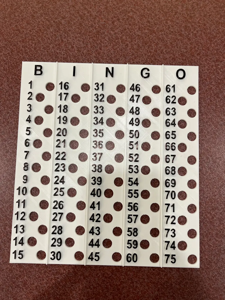 👽 BINGO Ball Holder Board・Free 3D File for ・Cults