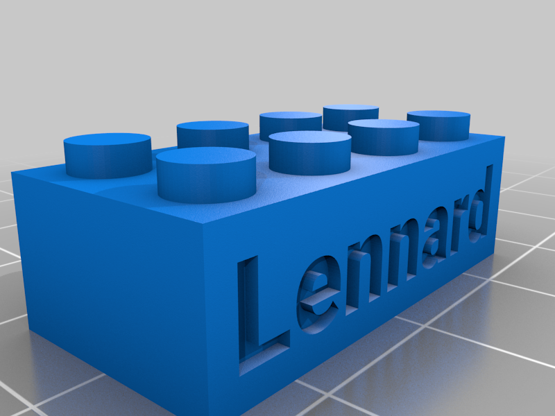 Free STL file Brick 4x2 Lennard 🧱 ・3D printable model to download・Cults
