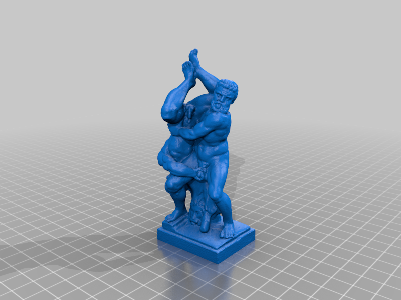 🗿 Hercules and Diomedes Sculpture・Free STL File for ・Cults