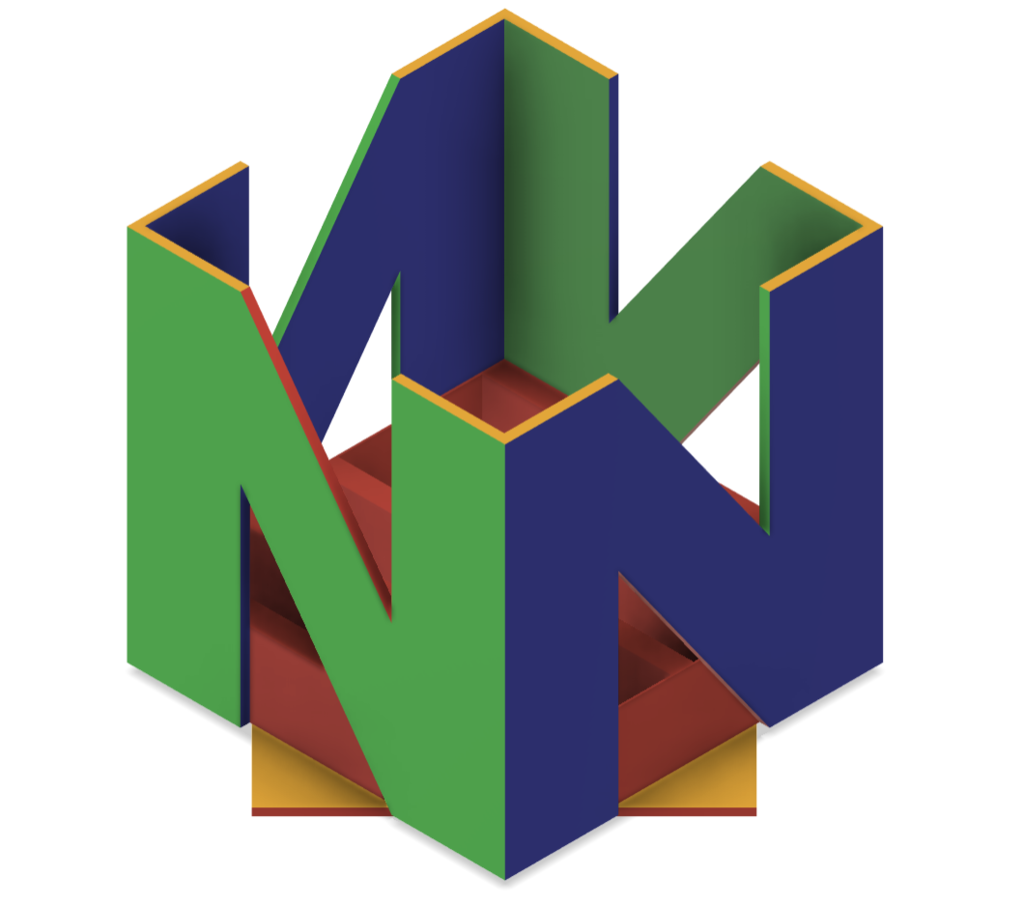 🎮 Stackable N64 Logo Cartridge Shelf・Free 3MF File for 3D printing・Cults