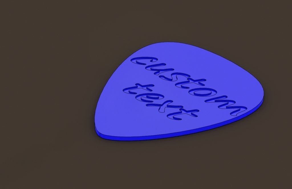 🎸 Simple Guitar Pick・Free STL File for ・Cults