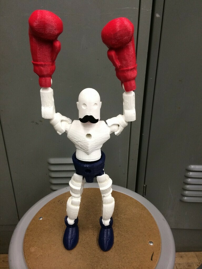 Free 3D file Boxer Bot 🤖・3D printer design to download・Cults