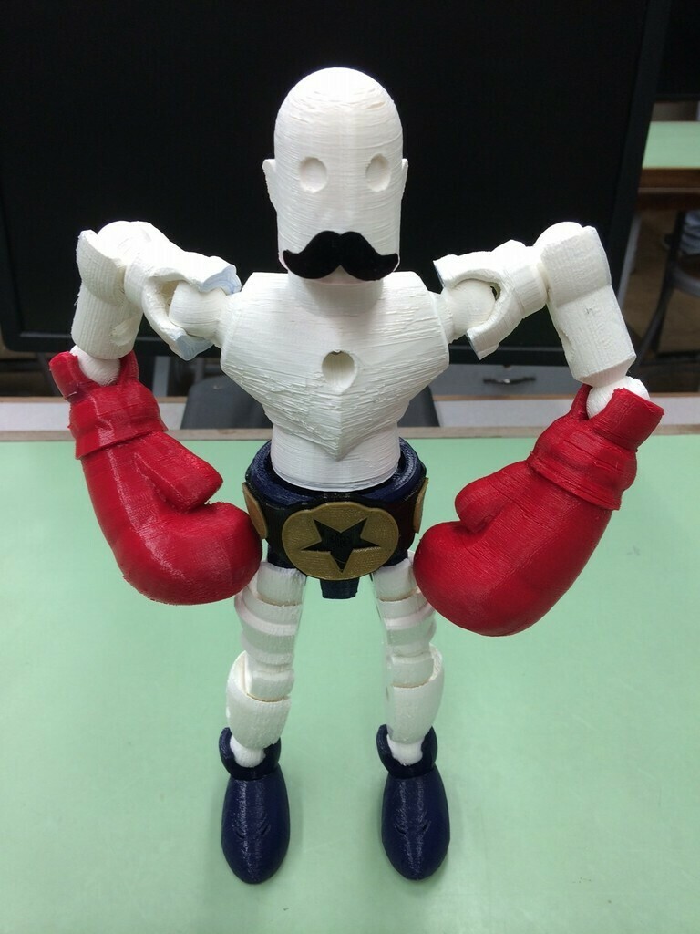 Free 3D file Boxer Bot 🤖・3D printer design to download・Cults