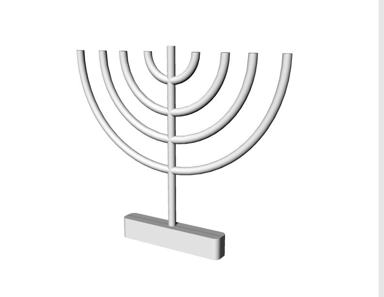🕎 Menorah (Hanukkah)・Free 3D File for ・Cults