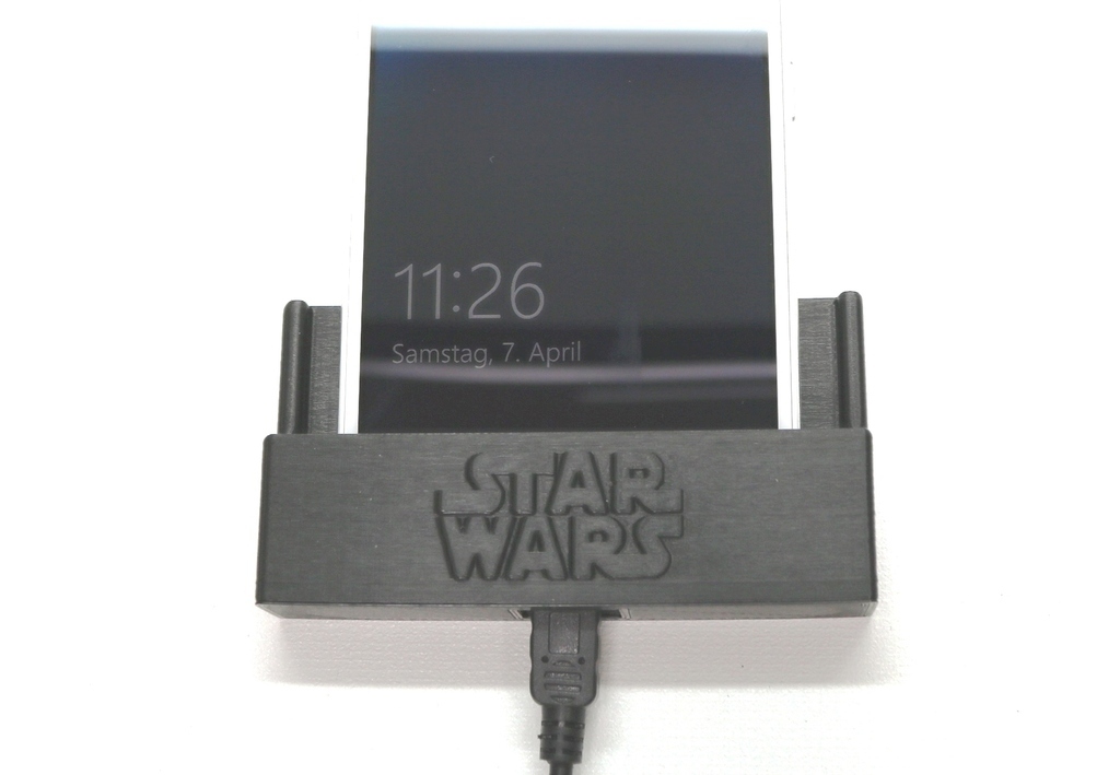 📞 Phone wall mount incl. Star Wars logo・Free STL File for ・Cults
