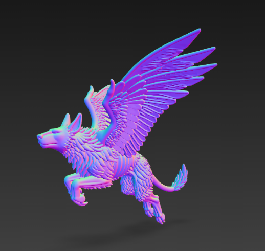 🐕 "Semargl – Winged Dog of Slavic Mythology"・Free 3D File for ・Cults