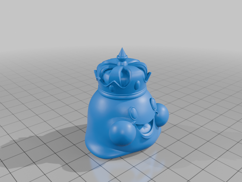 🤴 Slime King - Cartoonish 3D Miniature・Free 3D File for ・Cults