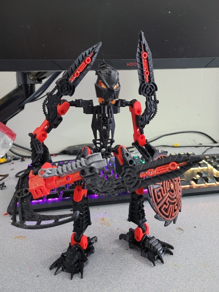 🏗 Bionicle Skrall Wing/Sword・Free 3D File for ・Cults