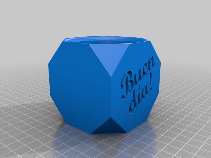 Free 3D file Matecito phrase "Good morning!" 🧹 ・3D printer design to ...