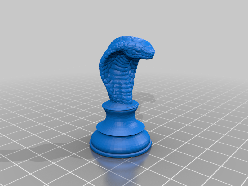 ♟️ Chess snake・Free 3D File for ・Cults