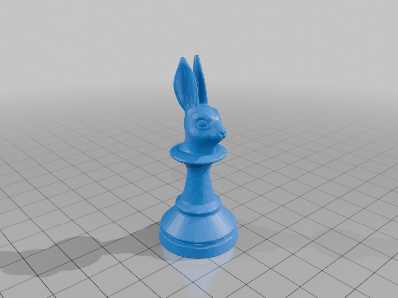 Free 3D file Chess Running rabbit ♟️ ・3D printer model to download・Cults