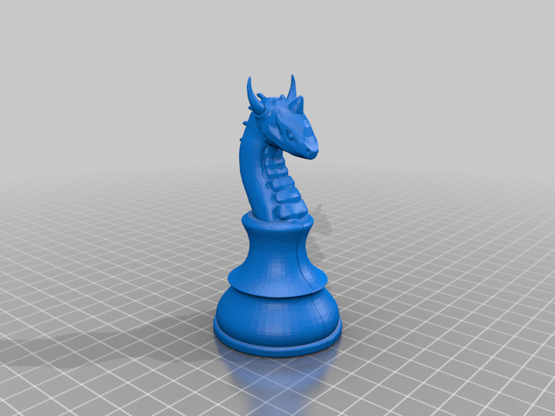 ♟️ Chess dragon・Free 3D File for ・Cults
