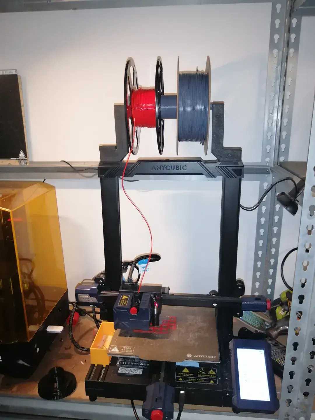 Free 3D file dual filament mount for Anycubic Kobra Original with z ...