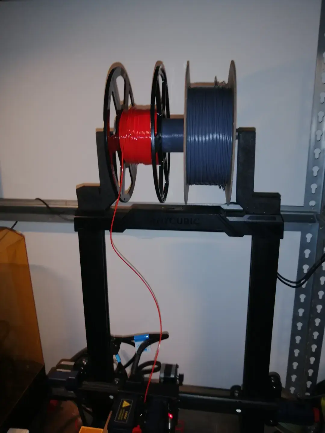 Free 3D file dual filament mount for Anycubic Kobra Original with z ...