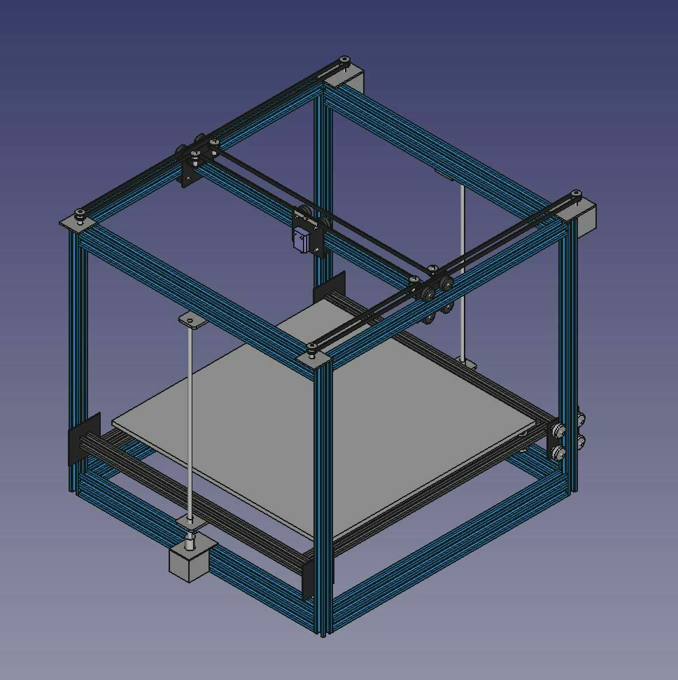 🖨️ 3D Printer Frames (500x500mm)・Free 3D File for ・Cults