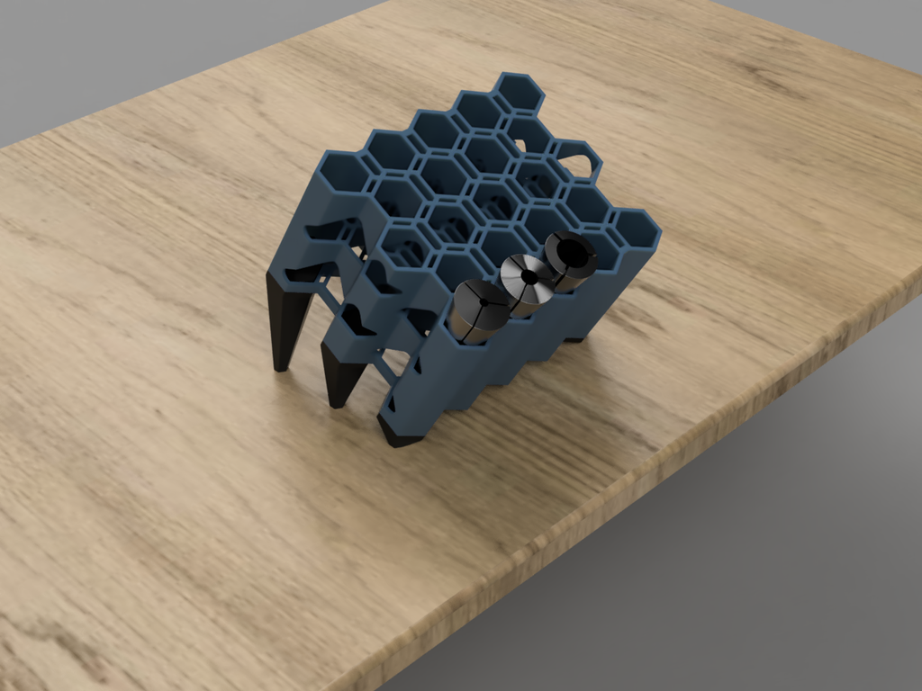 🧰 R8 Collet Holder Stand・Free 3D File for ・Cults