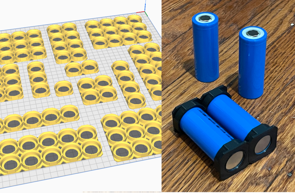 🧢 26700 (2670) cell holder / cap / clip for Lithium ion and Sodium ion ...