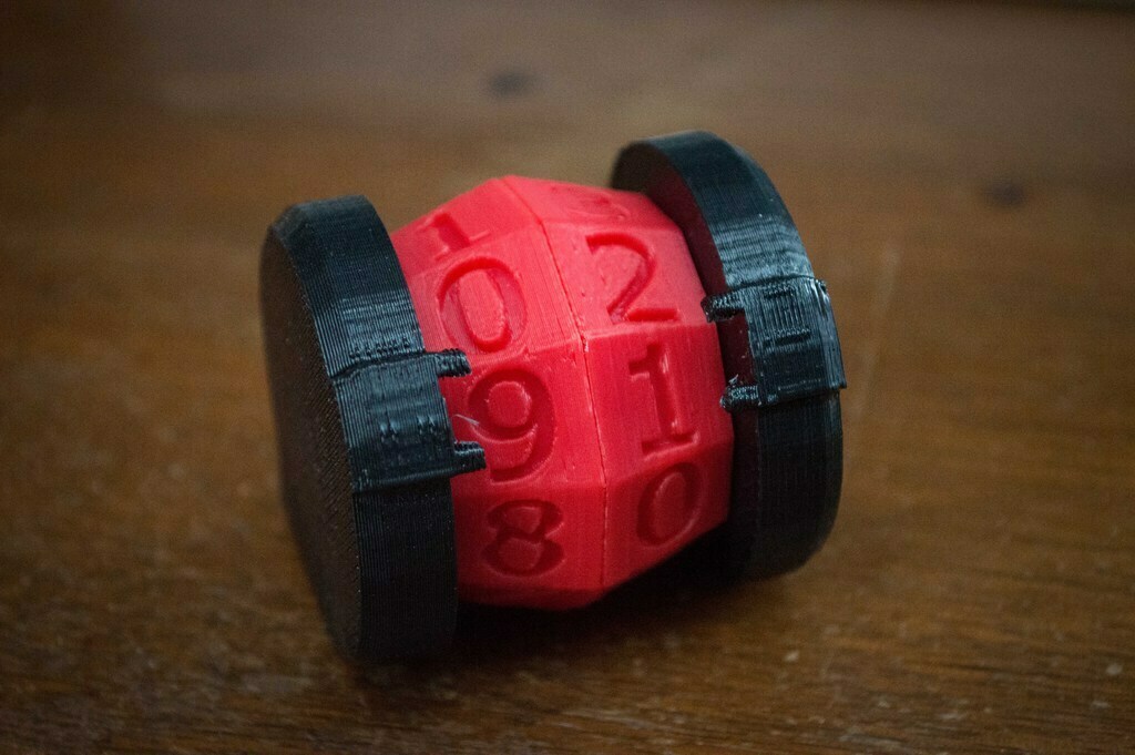 🔢 Spinning Life Counter with Numbers and Indicator・Free 3D File for ・Cults